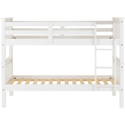 Neptune 3′ Bunk Bed White – Unique Furnishings